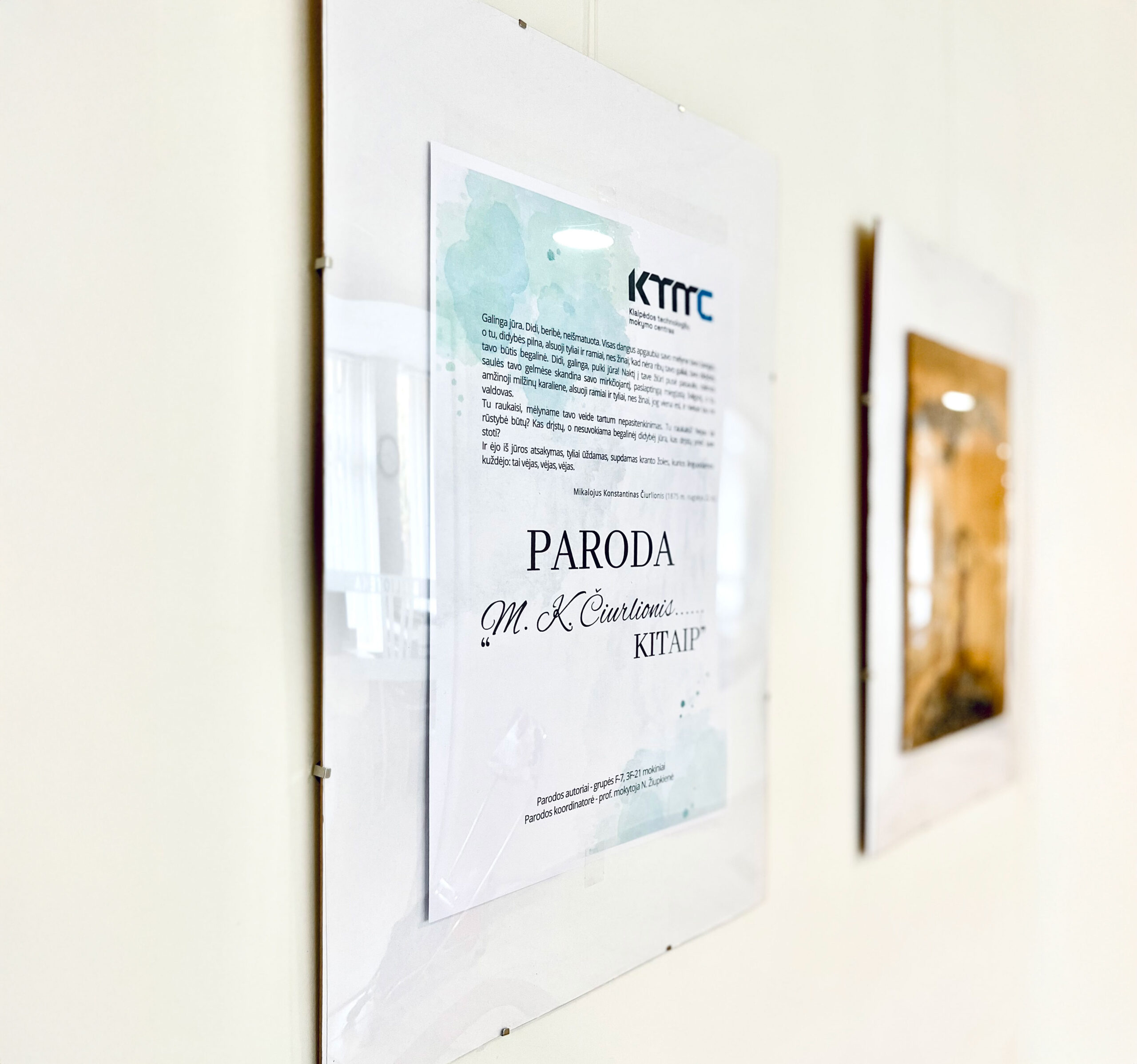 Paroda „M. K. Čiurlionis... kitaip“ | Klaipėdos technologijų mokymo centras